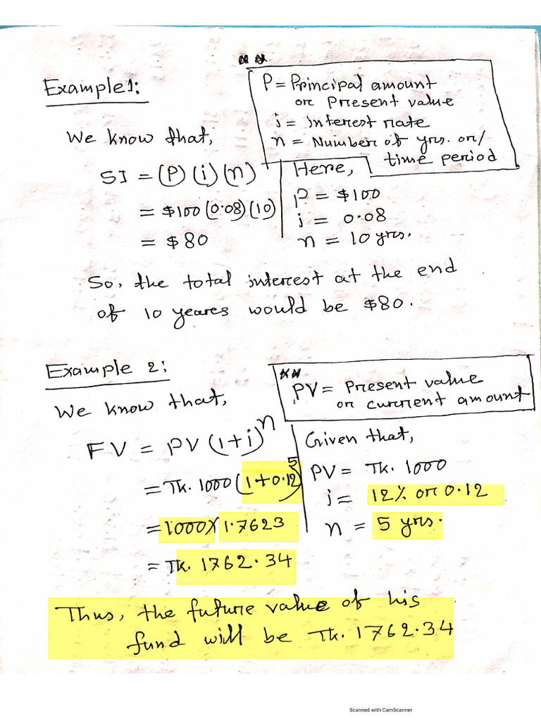 TVM Lecture Solution | PDF