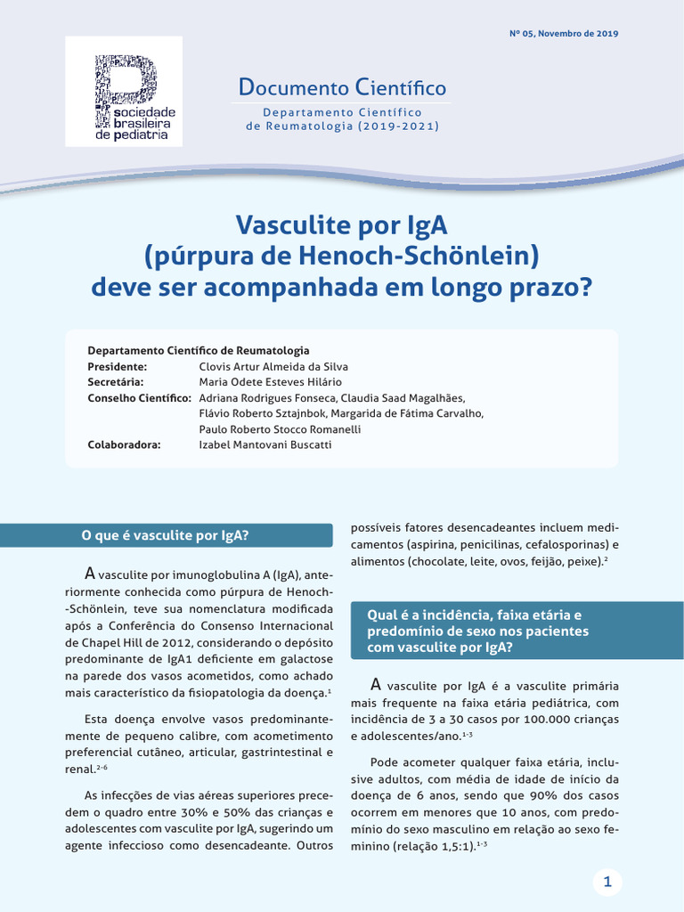 22172c-DocCient - Vasculite Por IgA | PDF | Especialidades médicas | Medicina Clínica