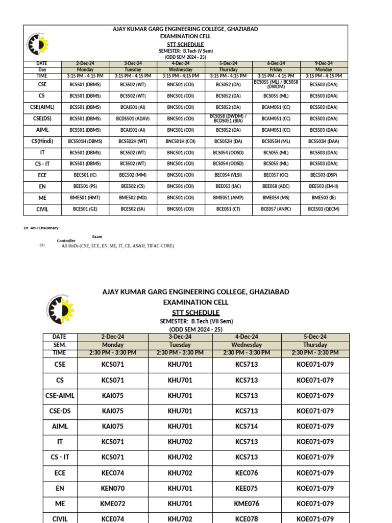STT Schedule | PDF | Computing | Engineering