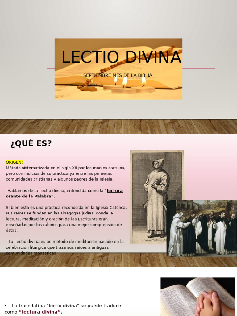 Lectio Divina: Oración y Meditación Bíblica | PDF | Lectio Divina