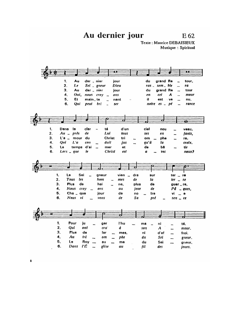 Au Dernier Jour | PDF