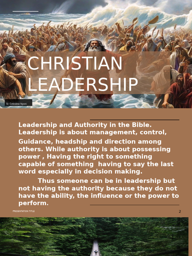 Biblical Principles of Christian Leadership | PDF | Moses | Jesus