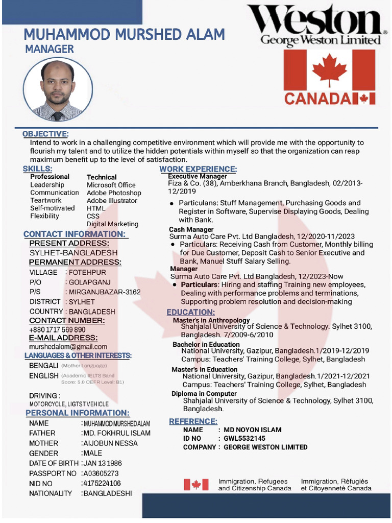 Muhammod Murshed Alam Resume | PDF
