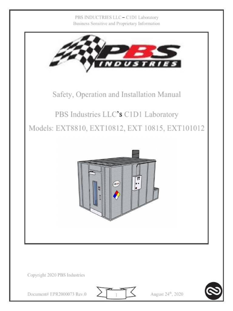 PBS Industries Extraction Room Manual SOP | PDF | Liquefied Petroleum ...