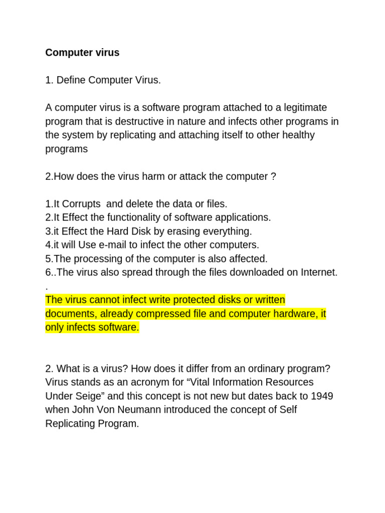 Computer Virus Guide For Beginners Pdf Computer Virus Antivirus