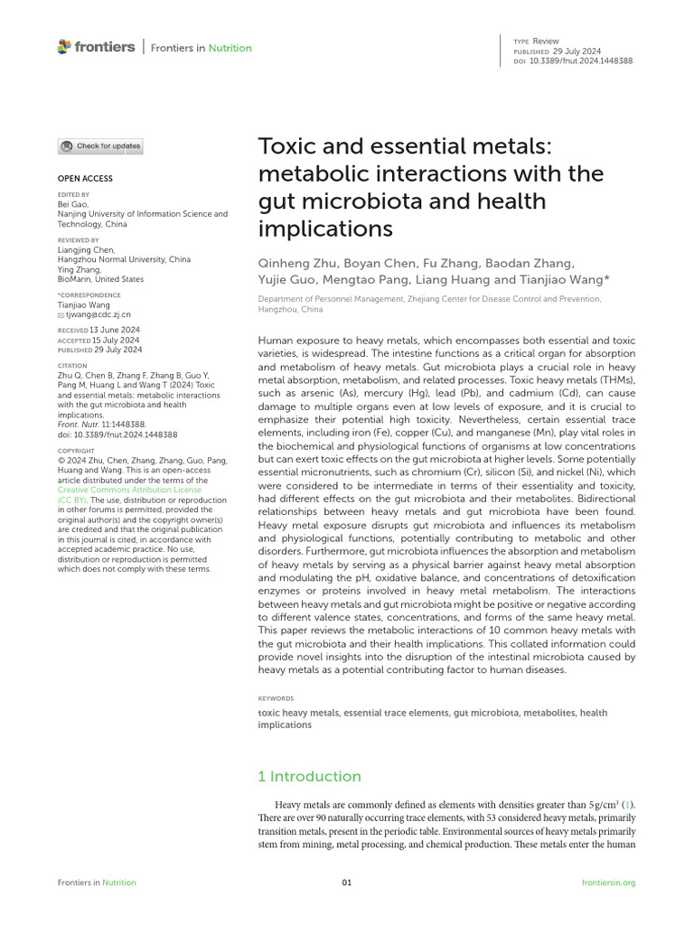 Fnut 11 1448388 | PDF | Gastrointestinal Tract | Probiotic