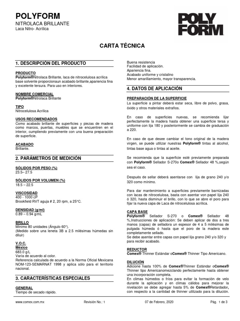 CT Polyform-Nitrolaca | PDF | Usuario (informática) | Solvente