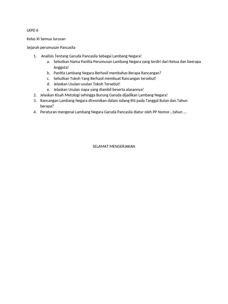 LKPD 6 Kelas Xi | PDF