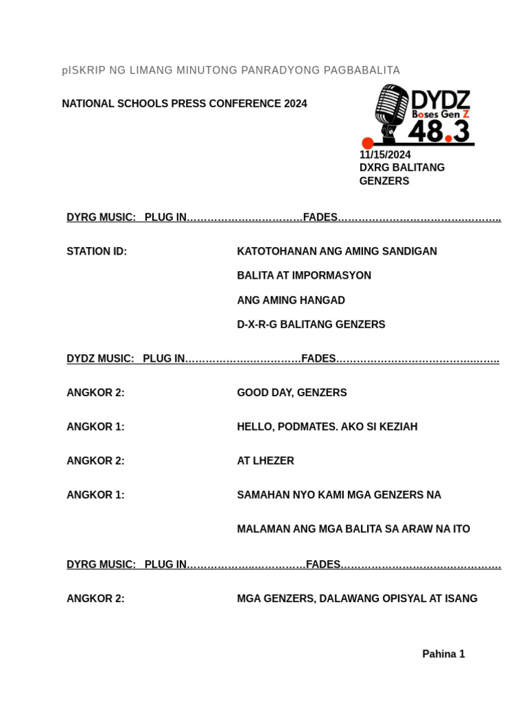 RBF Script 2025 | PDF