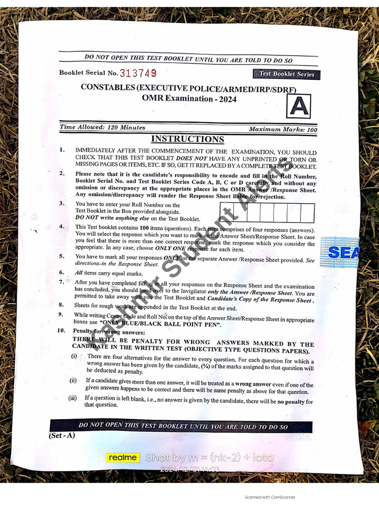 QP JKP Constable 01 Dec 2024 1 | PDF