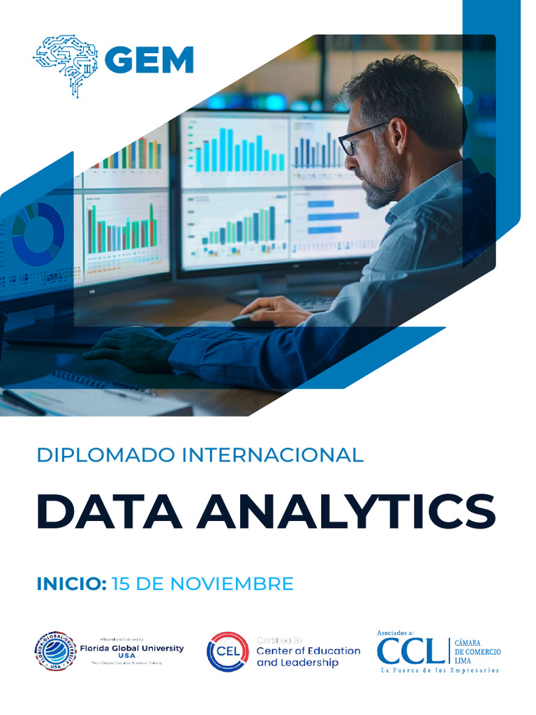 Brochure Diplomado Internacional Data Analytics Gem | PDF | Análisis de los datos | Computación ...