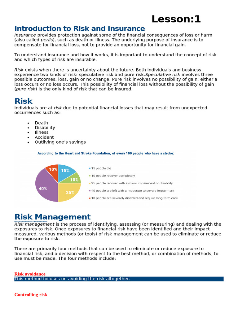 Introduction to Risk and Insurance | PDF | Insurance | Reinsurance