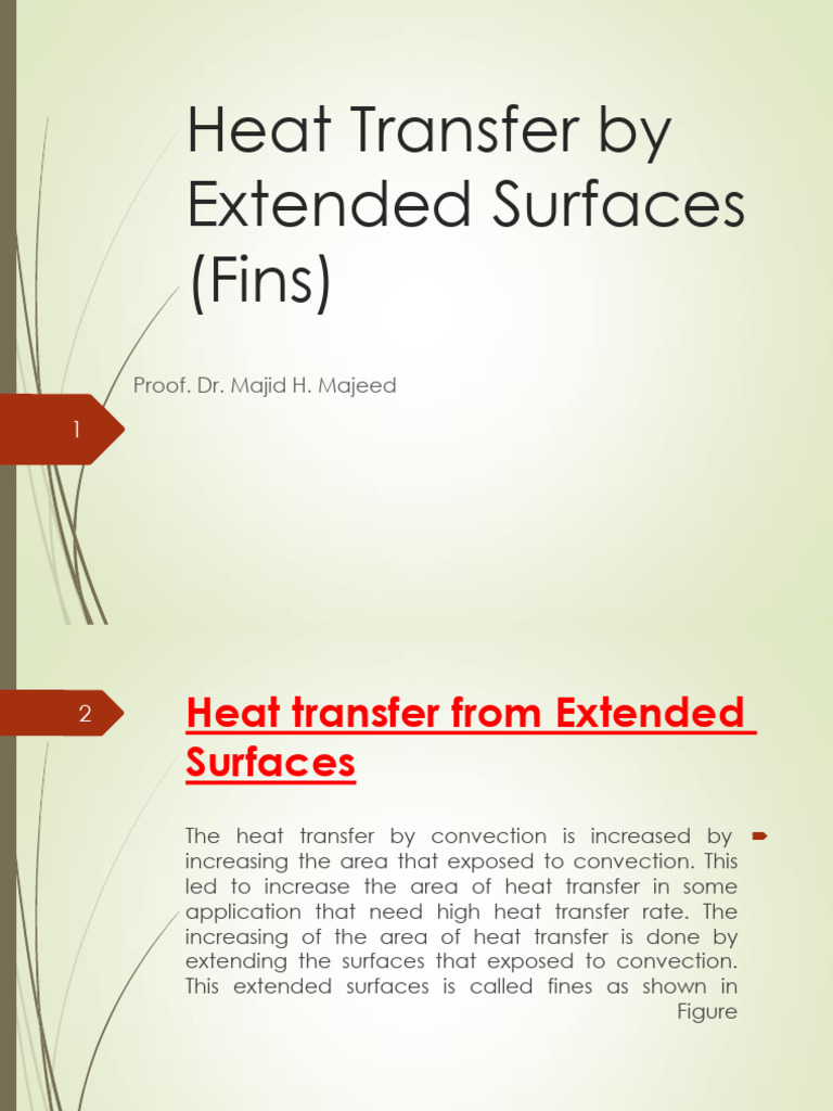 Heat Transfer by Extended Surface | PDF | Heat Transfer | Heat