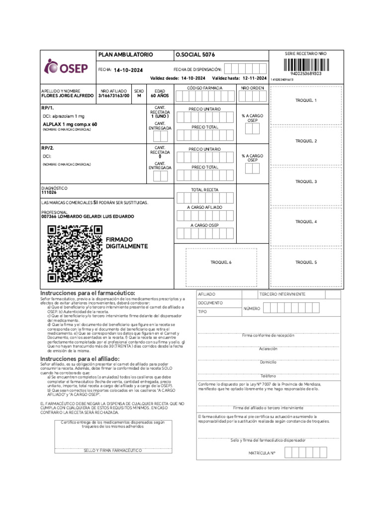 Sistemas OSEP | PDF | Farmacéutico | Medicina
