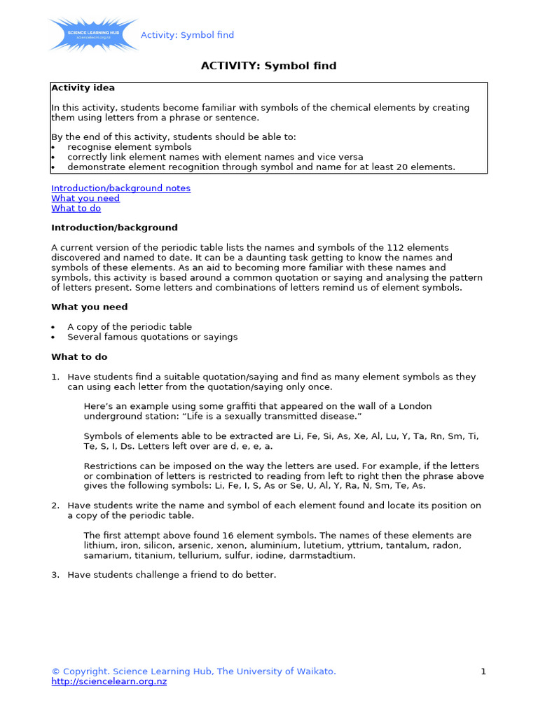 Symbol Find | PDF