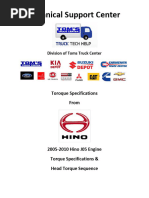 CAT C15 Torque Specifications Guide | PDF