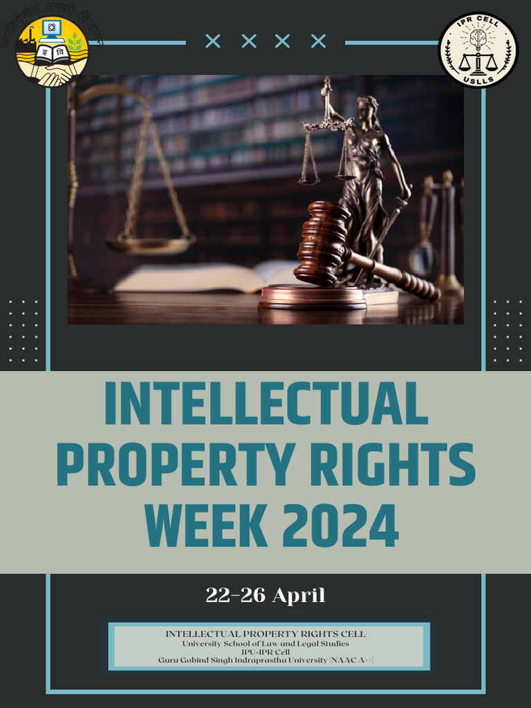 IPR_WEEK_Brochure | PDF | Intellectual Property