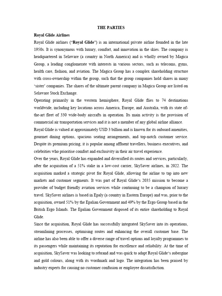 jgls negotiation prop | PDF | Airlines | Aviation