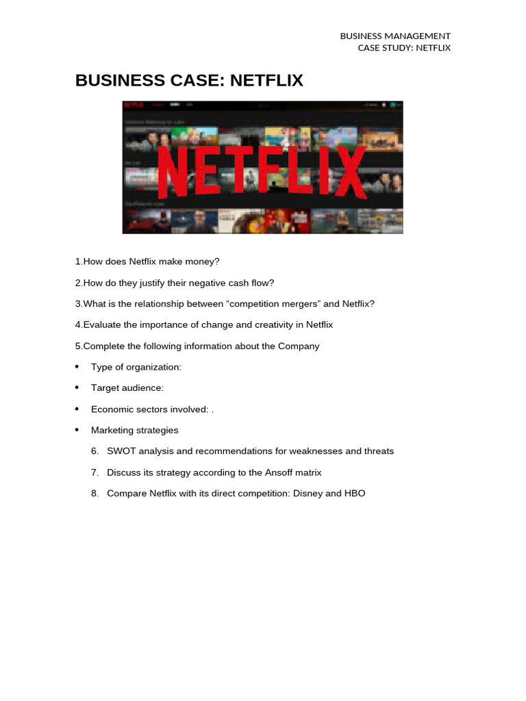 Netflix Business Case | PDF