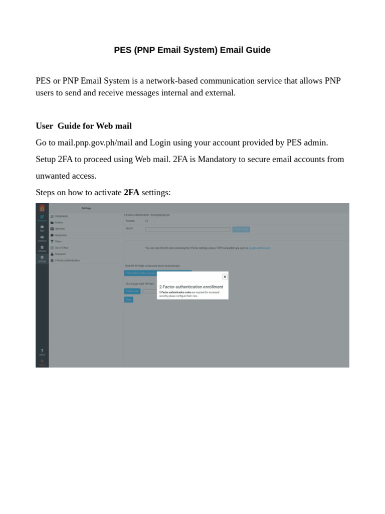 PES Guide 1 | PDF | Gmail | World Wide Web