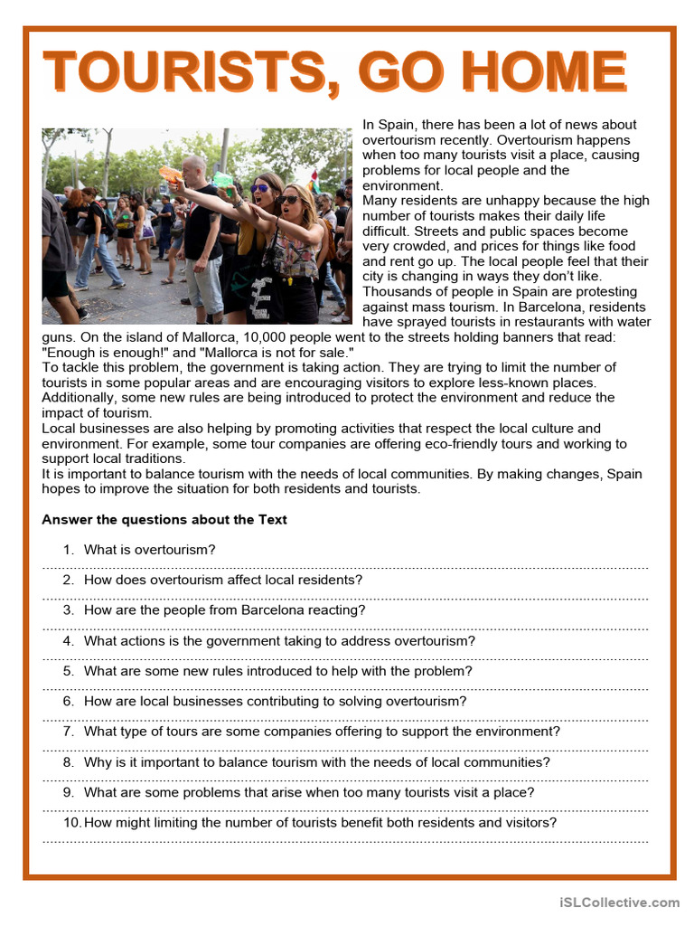 Easy Reading - Tourists, Go Home | PDF | Tourism | Service Industries