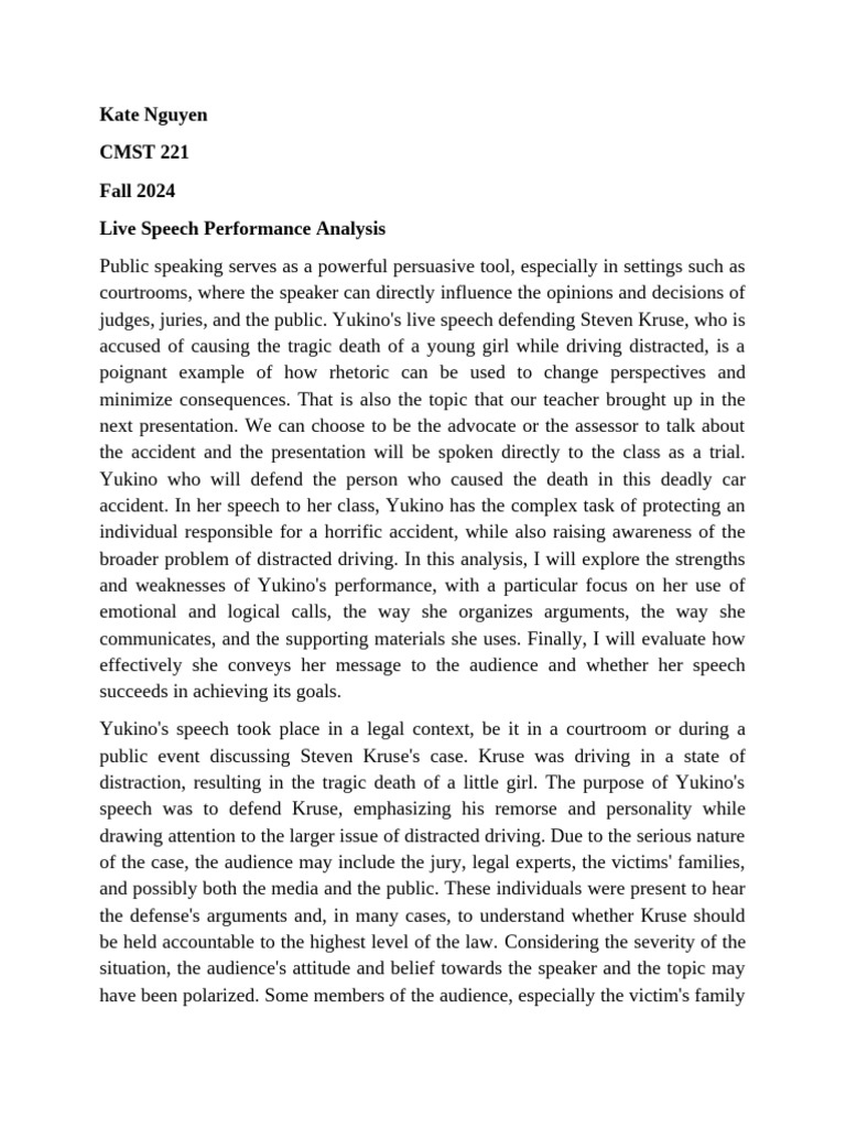live speech | PDF | Argument | Public Speaking
