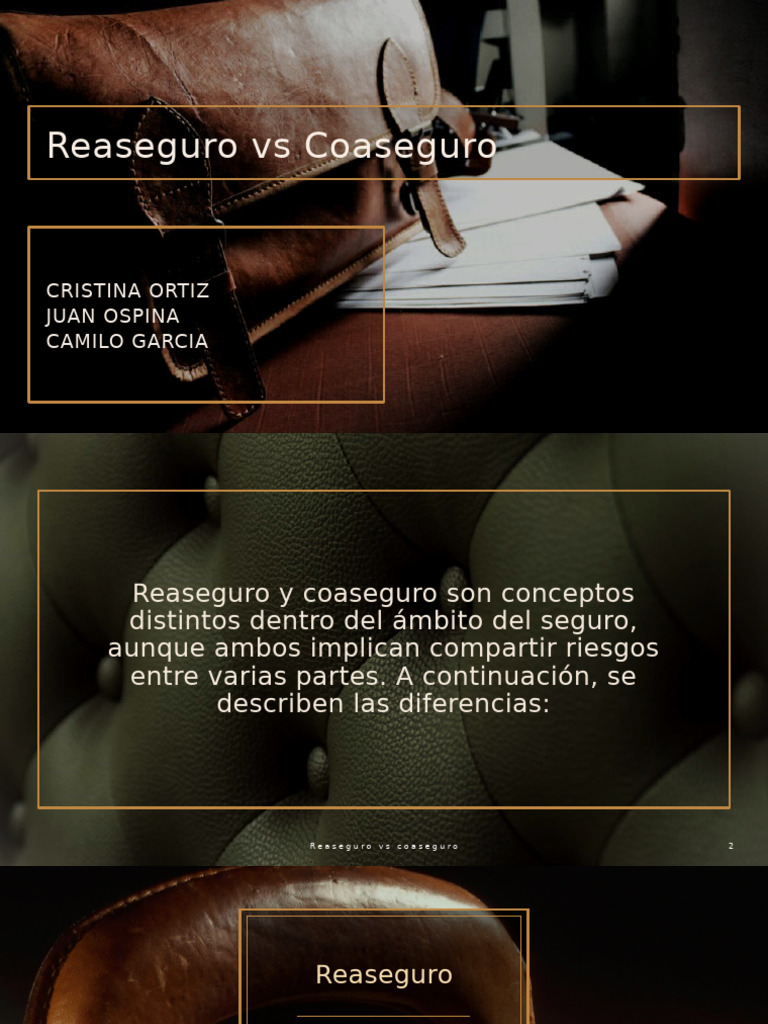 Reaseguro vs Coaseguro | PDF | Reaseguro | Seguro