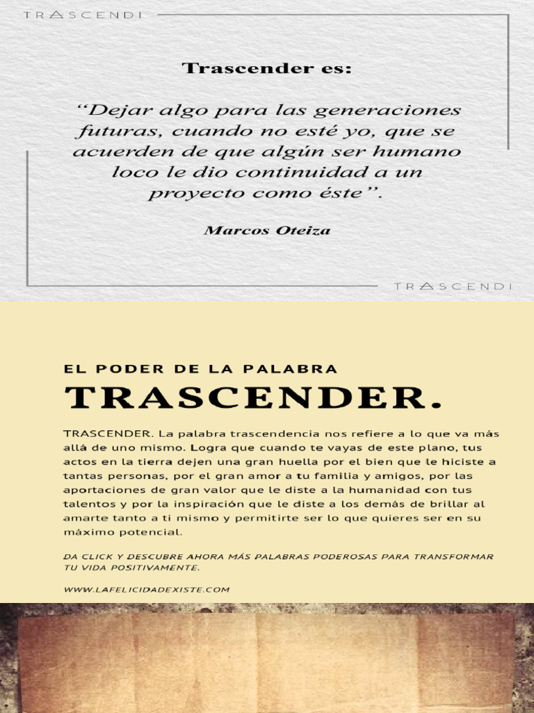 Frases Trascender | PDF