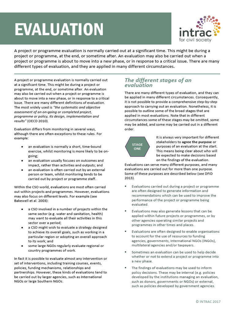 Evaluation | PDF | Evaluation | Methodology