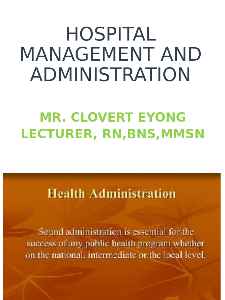 Health System Management | PDF