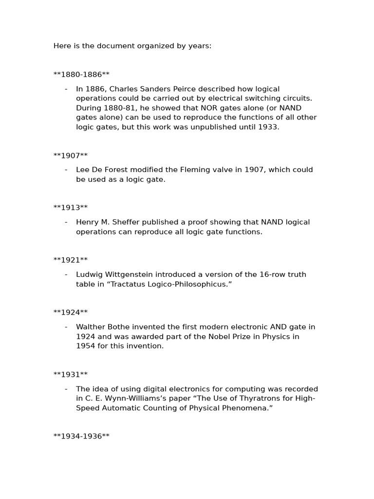 Early Computing Pdf Logic Gate Electrical Engineering
