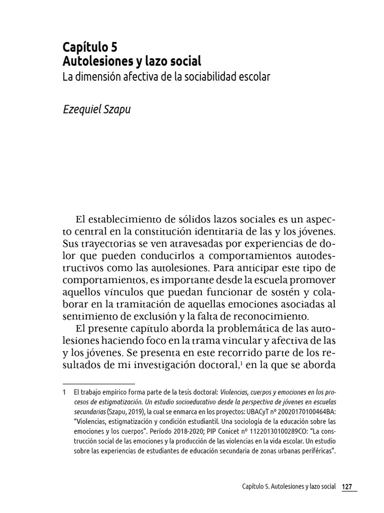 Kaplan y Otros Sentimientos Cap - 5 | PDF | Las emociones | Dolor