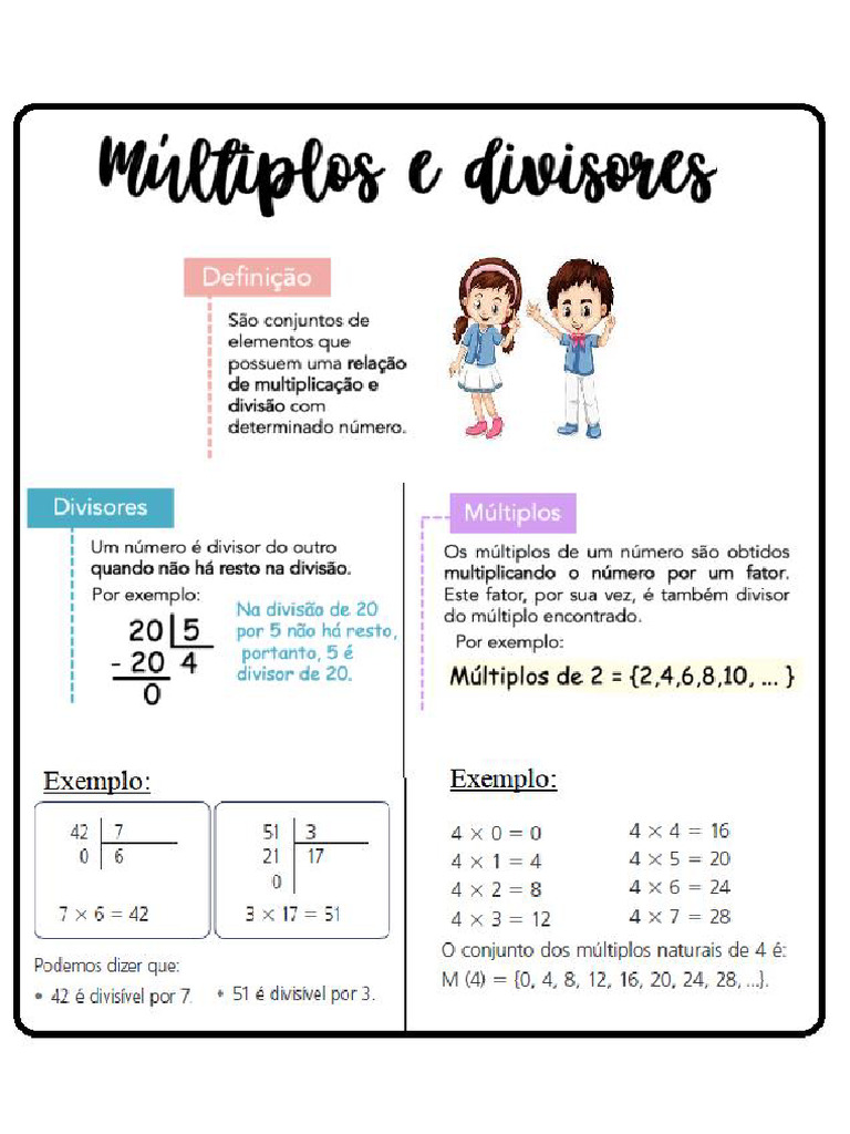 Multiplos e Divisores | PDF