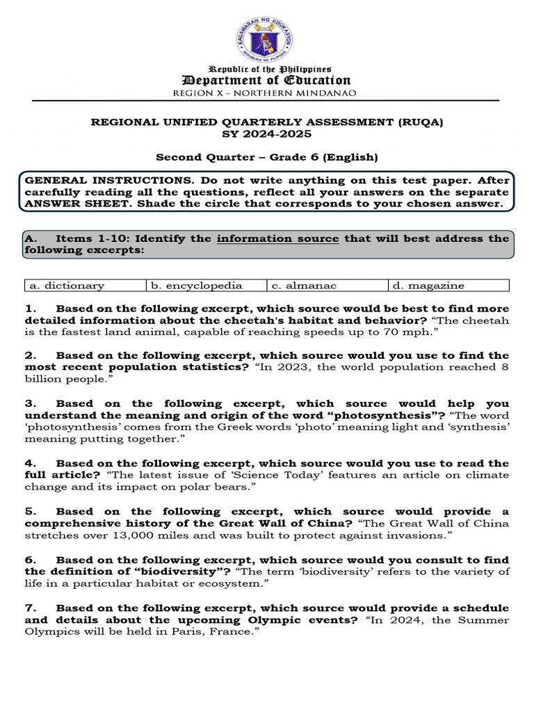 English 6 q2 - Final | PDF | Magazines | Learning