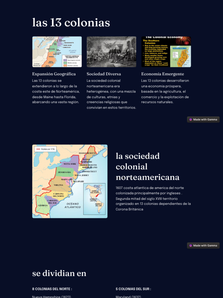 Las 13 Colonias | PDF | Trece colonias