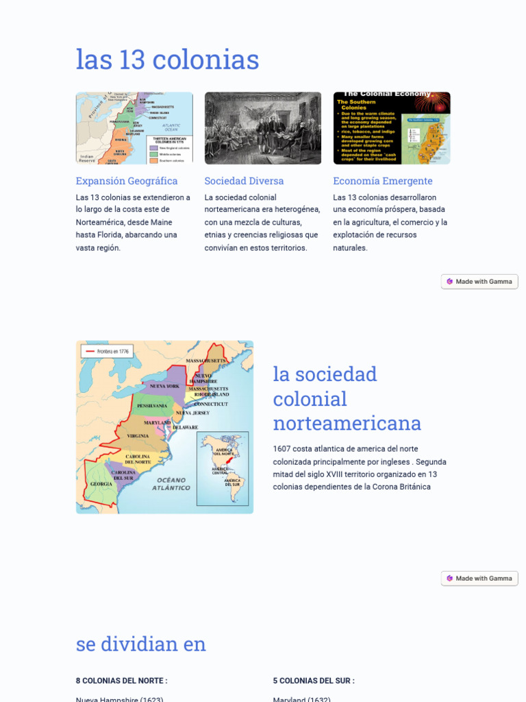 las-13-colonias (1) | PDF | Trece colonias