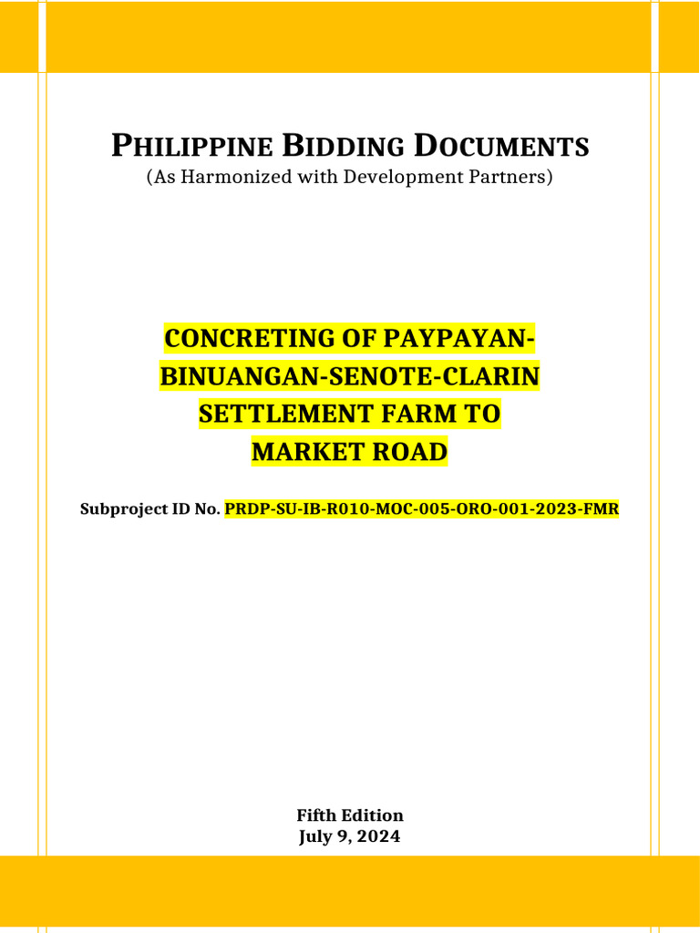 PBD-Template Road | PDF | Joint Venture | Collective Bargaining