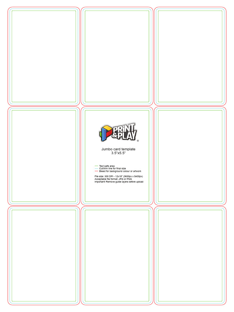 Standard Jumbo Cards (3-5x5-5) 9 Cards | PDF