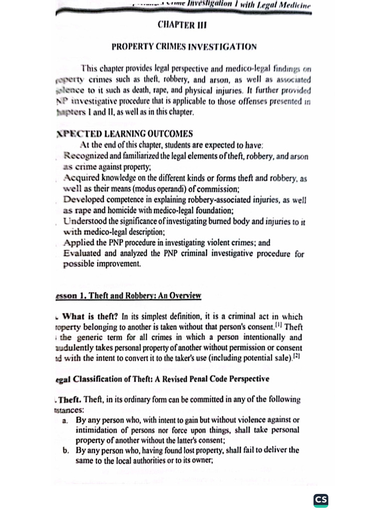 Theft-and-Robbery-An-overview | PDF