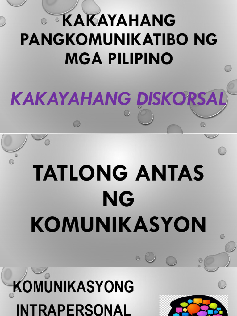 QUARTER 2 LESSON 6 7 Kakayahang Diskorsal | PDF