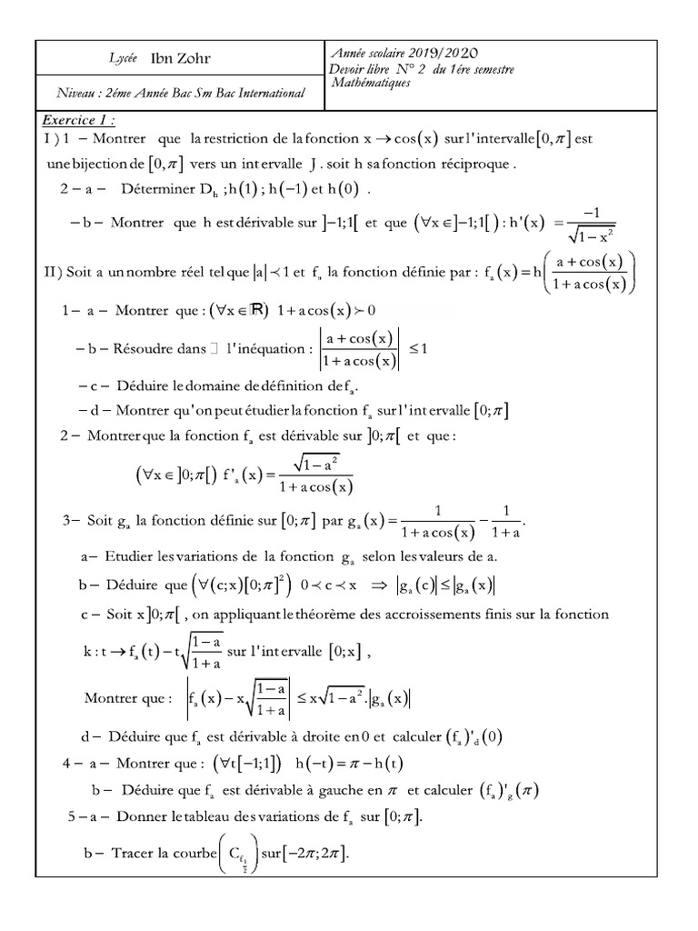 devoir libre 2-1 | PDF