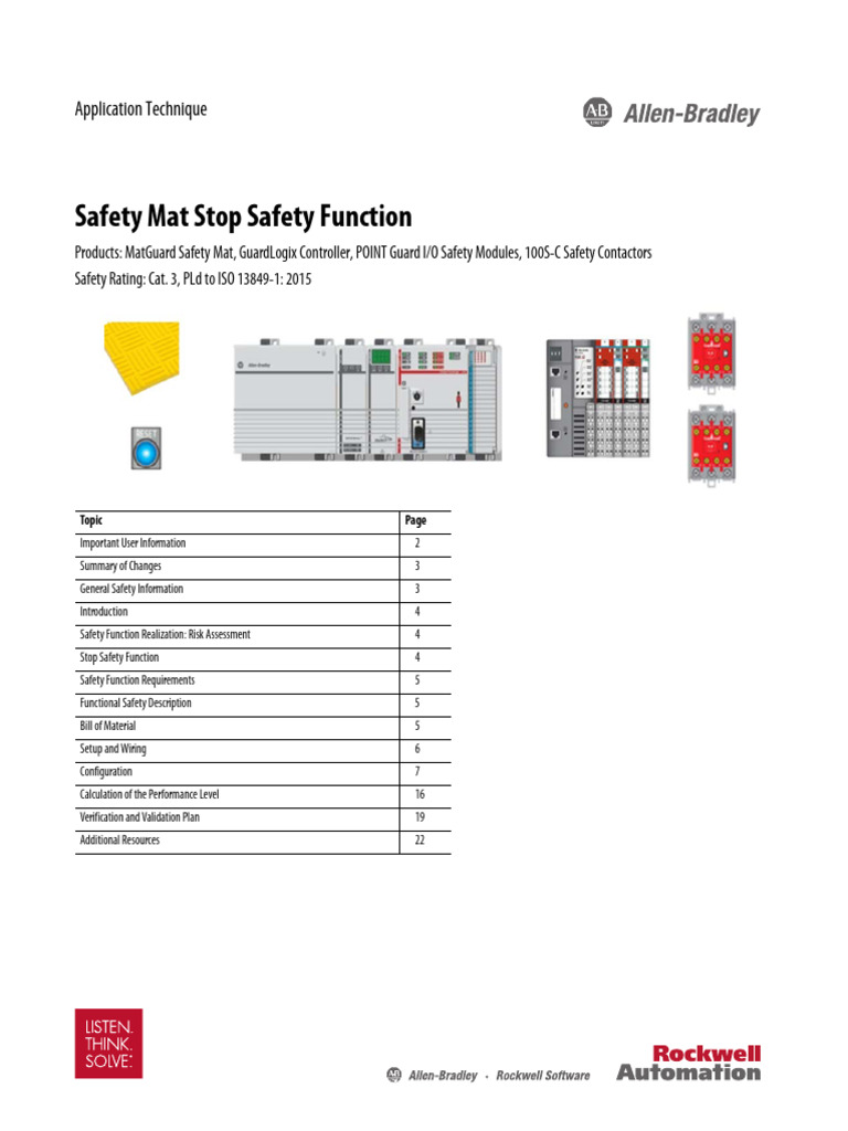 safety-at118_-en-p Safety Mat Stop Safety Function | PDF | Programmable ...