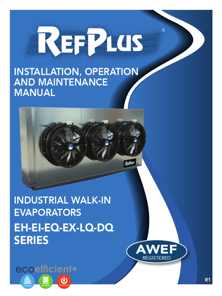 RefPlus - IOM - Industrial Evaporators | PDF | Forklift | Manufactured Goods