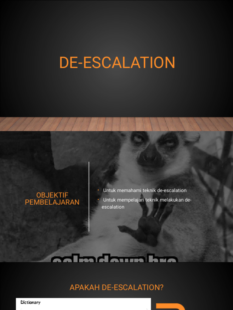 DEESCALATION - DRV Kavita | PDF