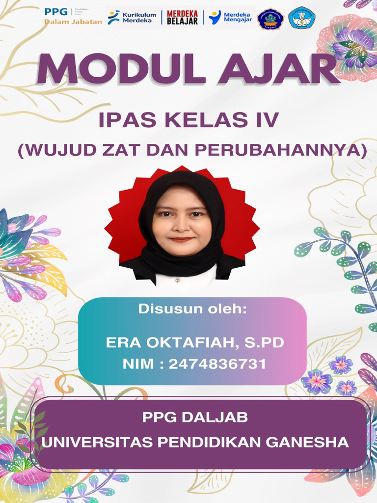 Modul Ajar IPAS Kelas 4 PERUBAHAN WUJUD BENDA | PDF