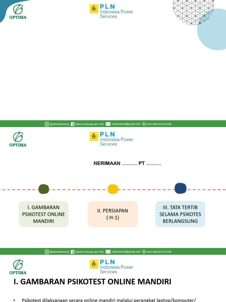 11-11-24 Juknis Peserta - Assessment Online Mandiri - PT PLN Ips | PDF