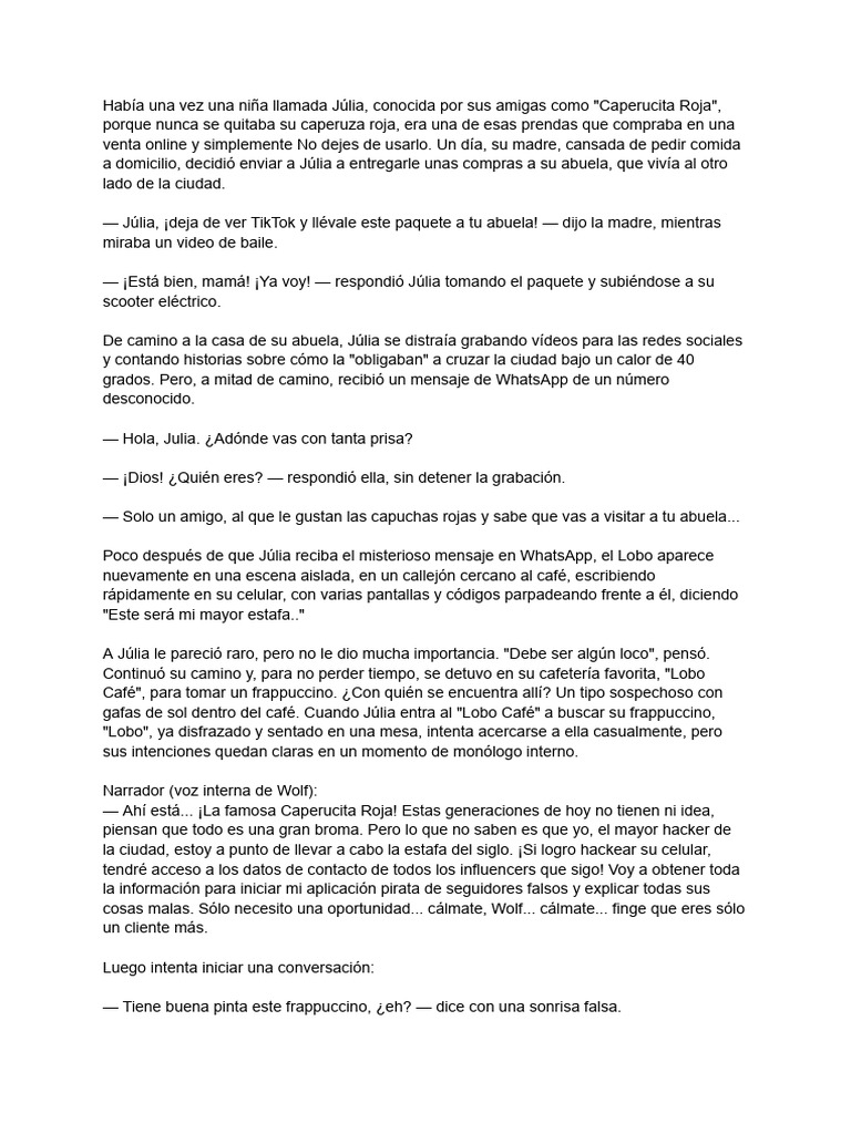 Caperucita Roja (3) | PDF | Caperucita Roja