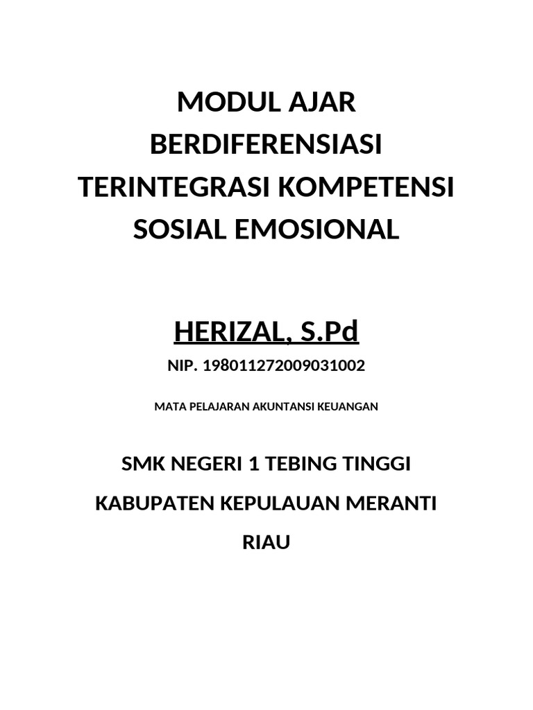 Modul Ajar Akuntansi Kas Kecil SMK | PDF