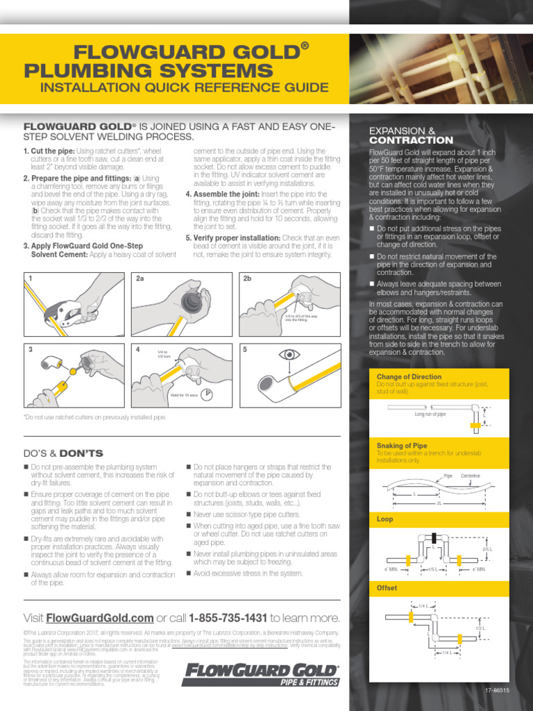 FlowGuard-Gold-Installation-Quick-Reference-English | PDF | Pipe (Fluid ... FlowGuard-Gold-Installation-Quick-Reference-English | PDF | Pipe (Fluid ...