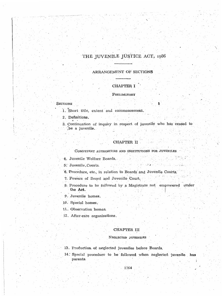 Juvenile justice act | PDF